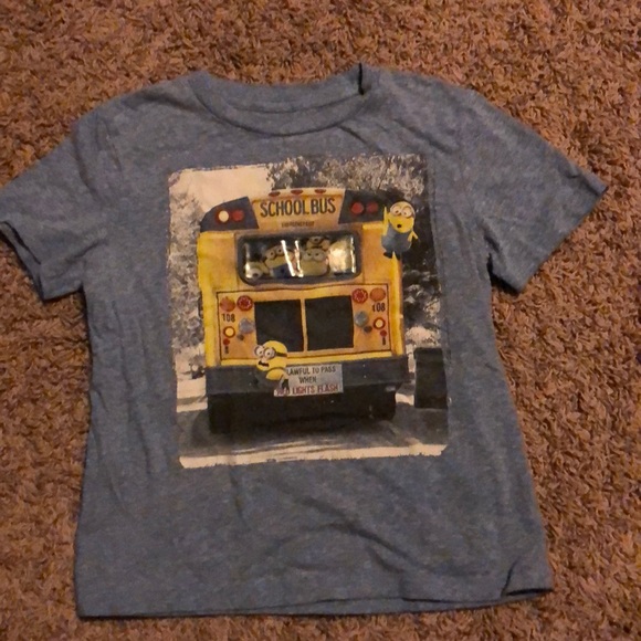 Shirts & Tops | Despicable Me Minions School Bus Tshirt Size 6 | Poshmark